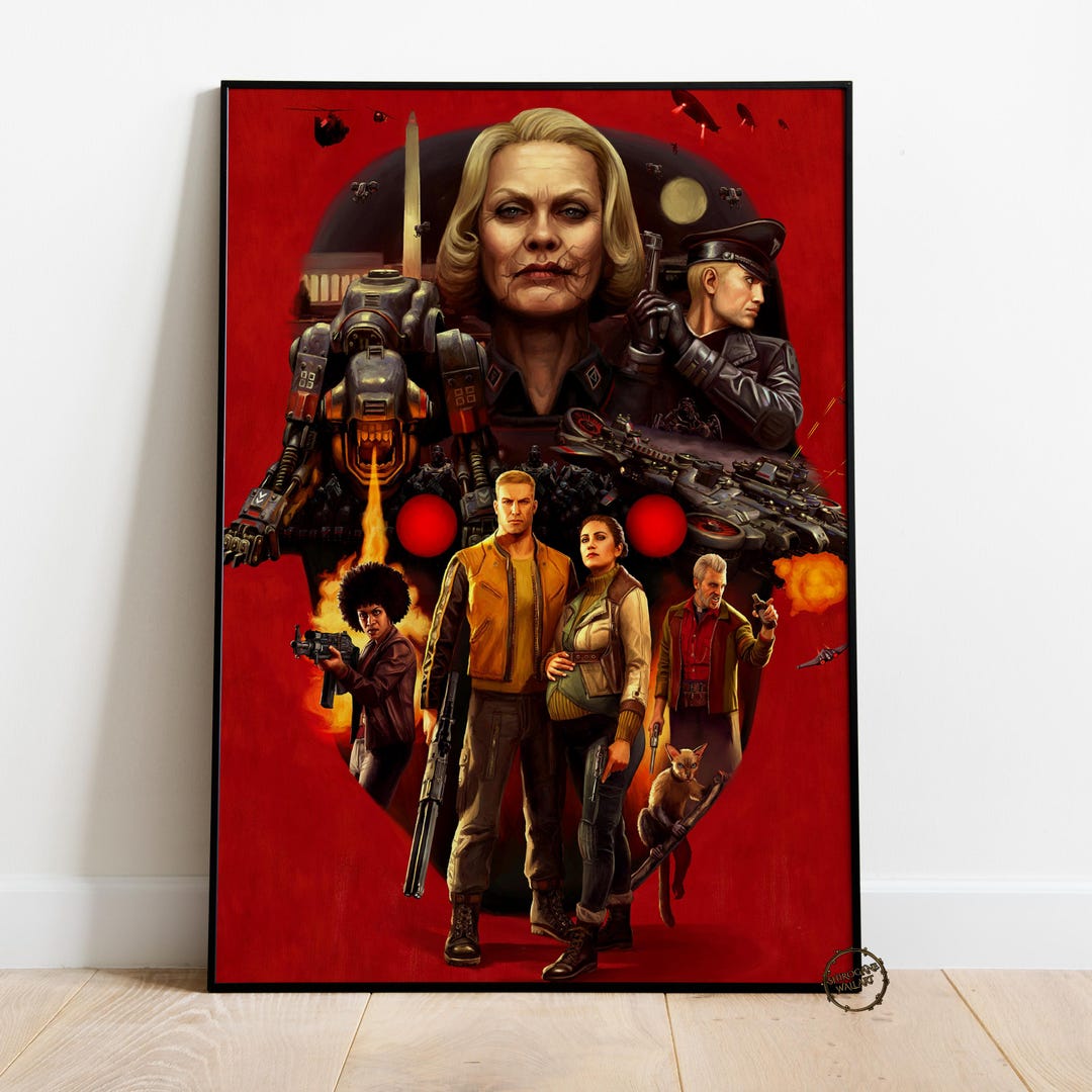 Wolfenstein Poster | Irene Engel Wall Decor | Rolled Canvas Print ...