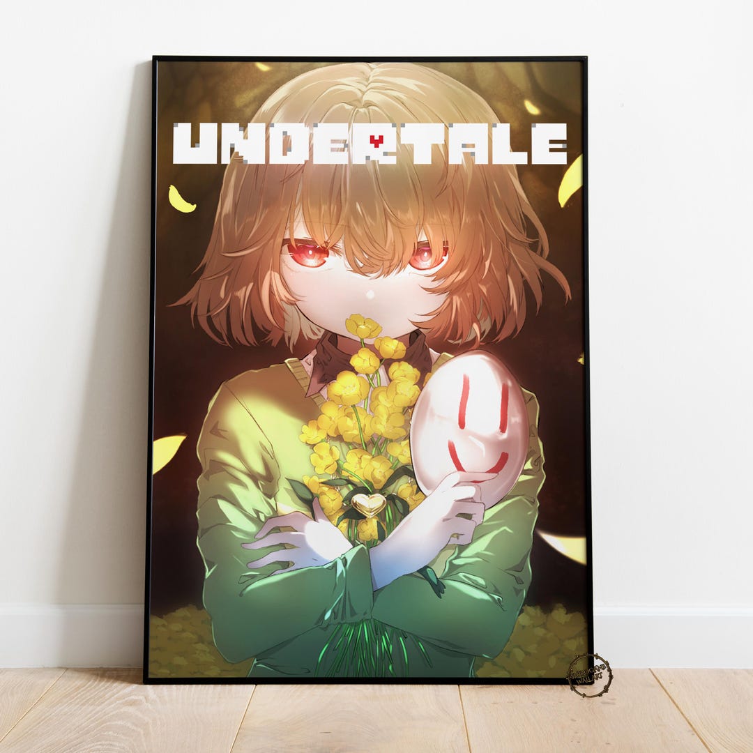 Undertale Poster | Frisk Wall Decor | Rolled Canvas Print | Gift Video ...