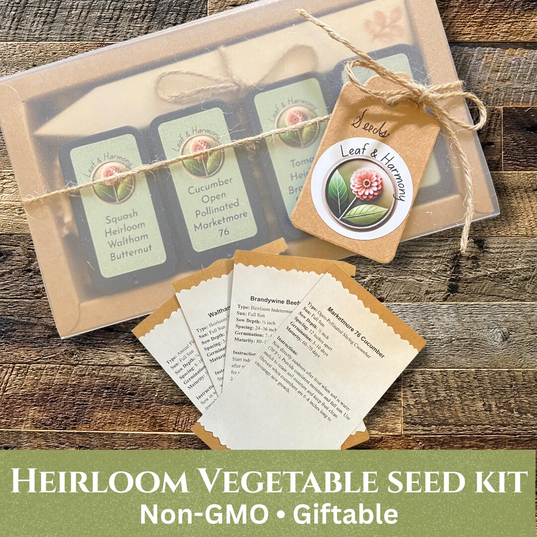 Heirloom Vegetable Seed Kit – Companion Planting, Reusable Tins - Etsy