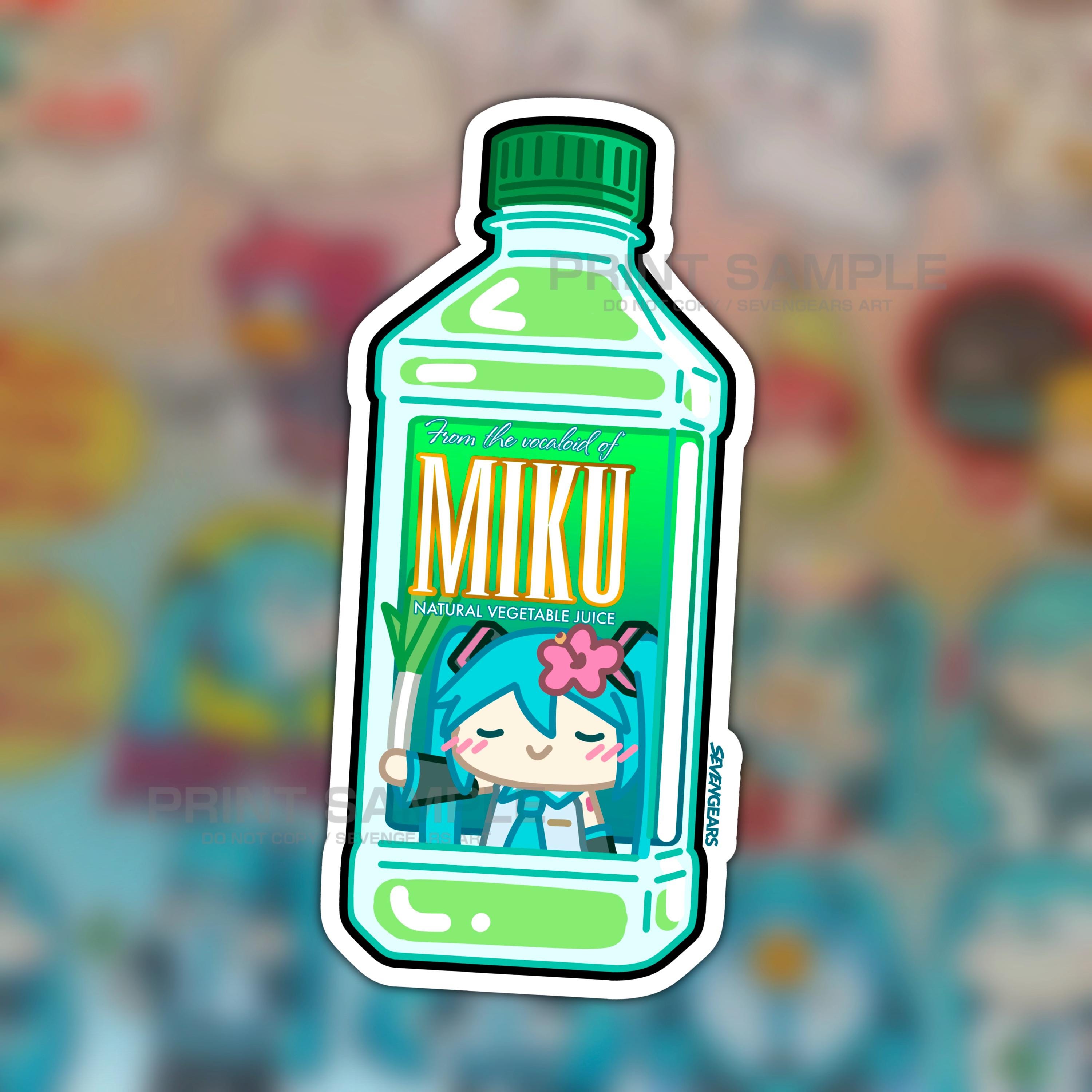 Goofy Miku Stickers (miku Pro Shops, MIK-UU'S, Miku Veggie Juice, Miku ...