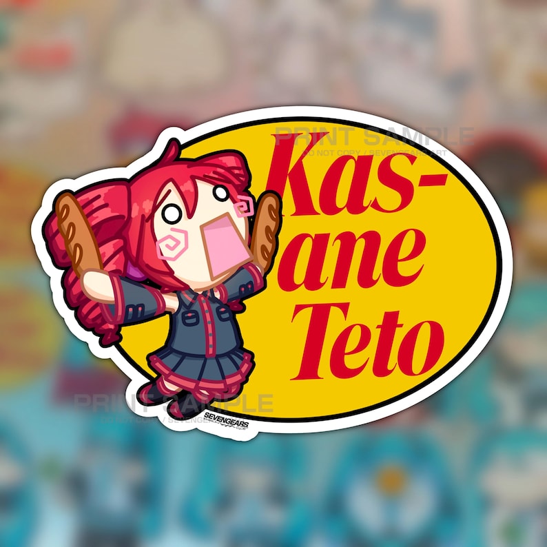 Goofy Teto (and Neru) Stickers (teto Pro Shops, Fat Plushie, 31 Y/o ...