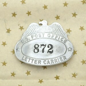 Vintage USPS Letter Carrier Badge United States Postal Service Uniform ...