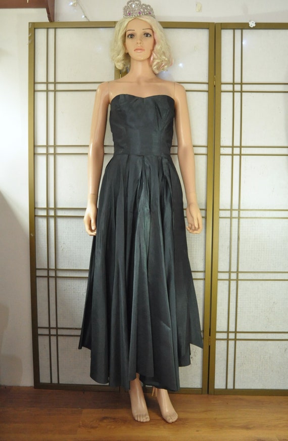 50s 60s Vintage Taffeta Style Prom Dress Teens Women'… - Gem