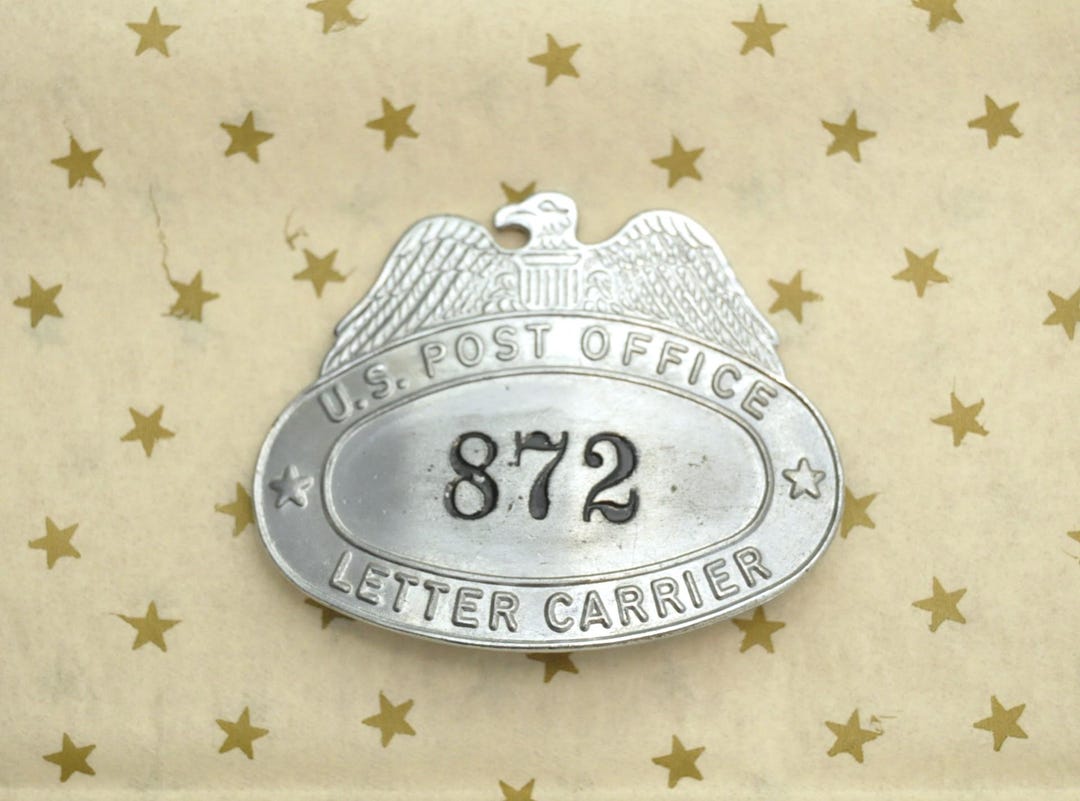 Vintage USPS Letter Carrier Badge United States Postal Service Uniform ...