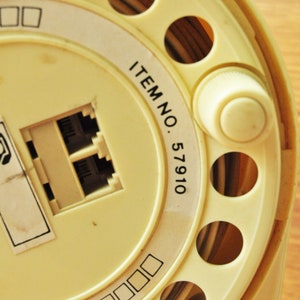 Vintage Telephone Cord Reel 80s 70s Item #57910 Untested Retro Prop ...