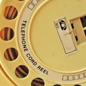 Vintage Telephone Cord Reel 80s 70s Item #57910 Untested Retro Prop ...