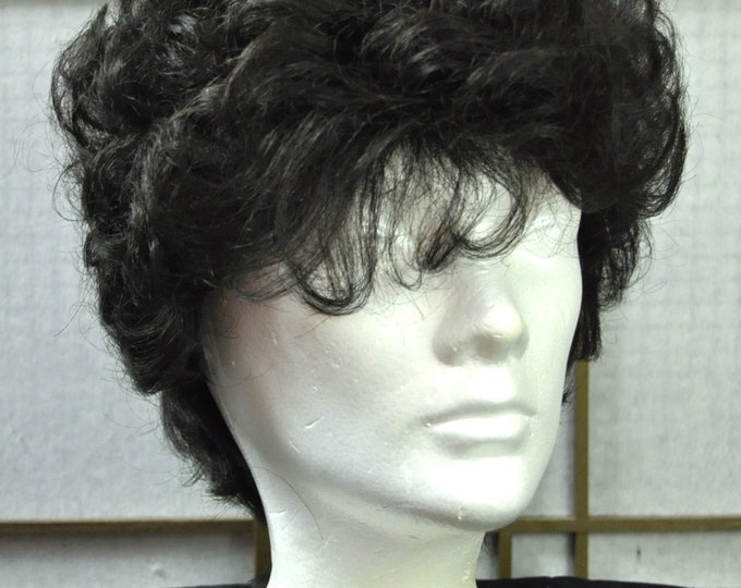 Vintage Mod Wig 80s Does 60s Shag Black is Beautiful Amekor Groovy 60s ...