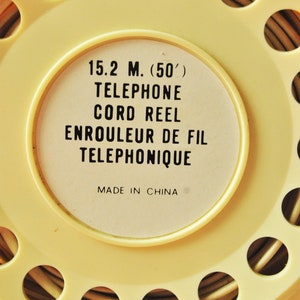 Vintage Telephone Cord Reel 80s 70s Item #57910 Untested Retro Prop ...