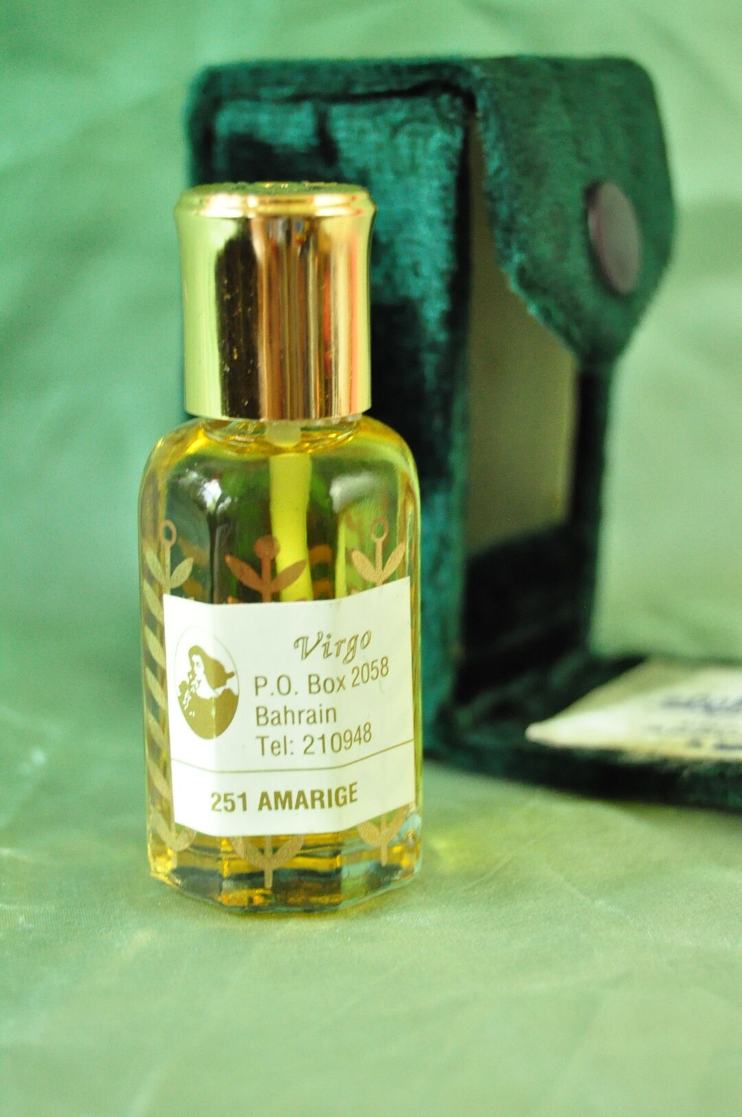 Vintage Mens Cologne 251 Amarige 90s Glass Bottle IOB Green Velvet Gift ...