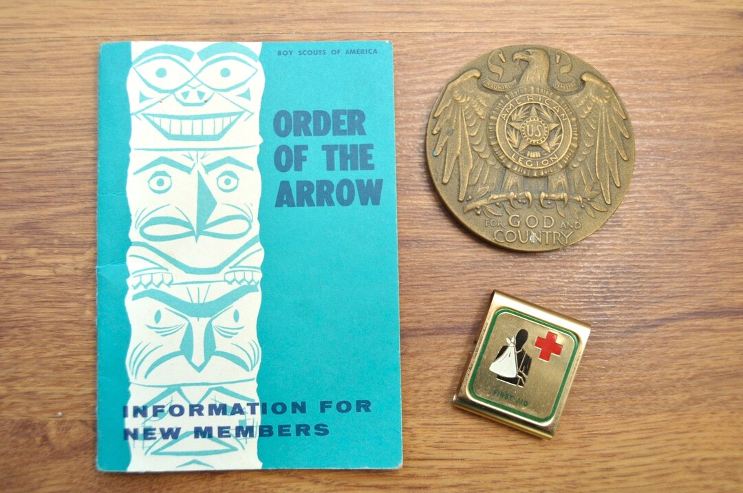 Vintage Boy Scout Destash Collection 3 Pieces Booklet Coin Clip 70s ...