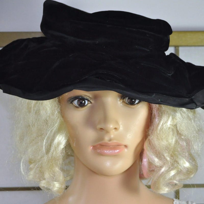 Velvet Hat Brim 1950s - Etsy