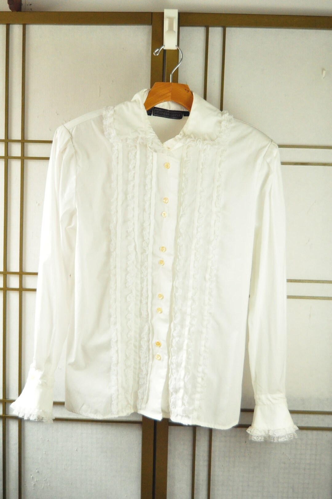 Vintage Womens Poet Blouse 80s Retro Victorian Renaissance Top Shirt ...