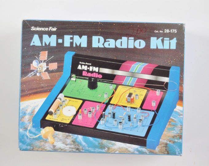 Vintage AM-FM Radio Kit Science Fair Radio Shack 28-175 Do It Yourself ...