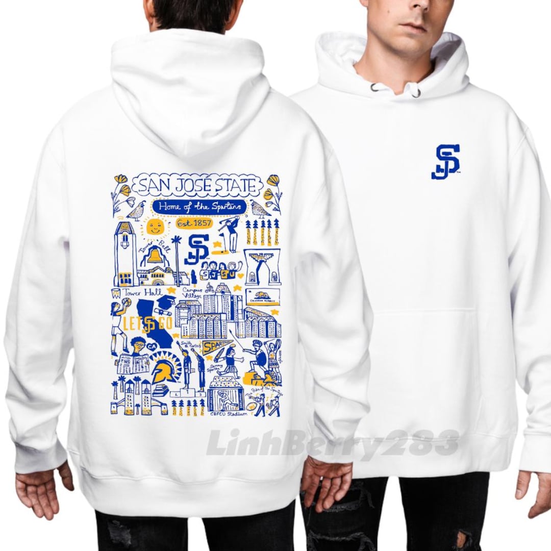 San Jose State Hand Sketched Graphic Shirt, College Merch , Custom ...