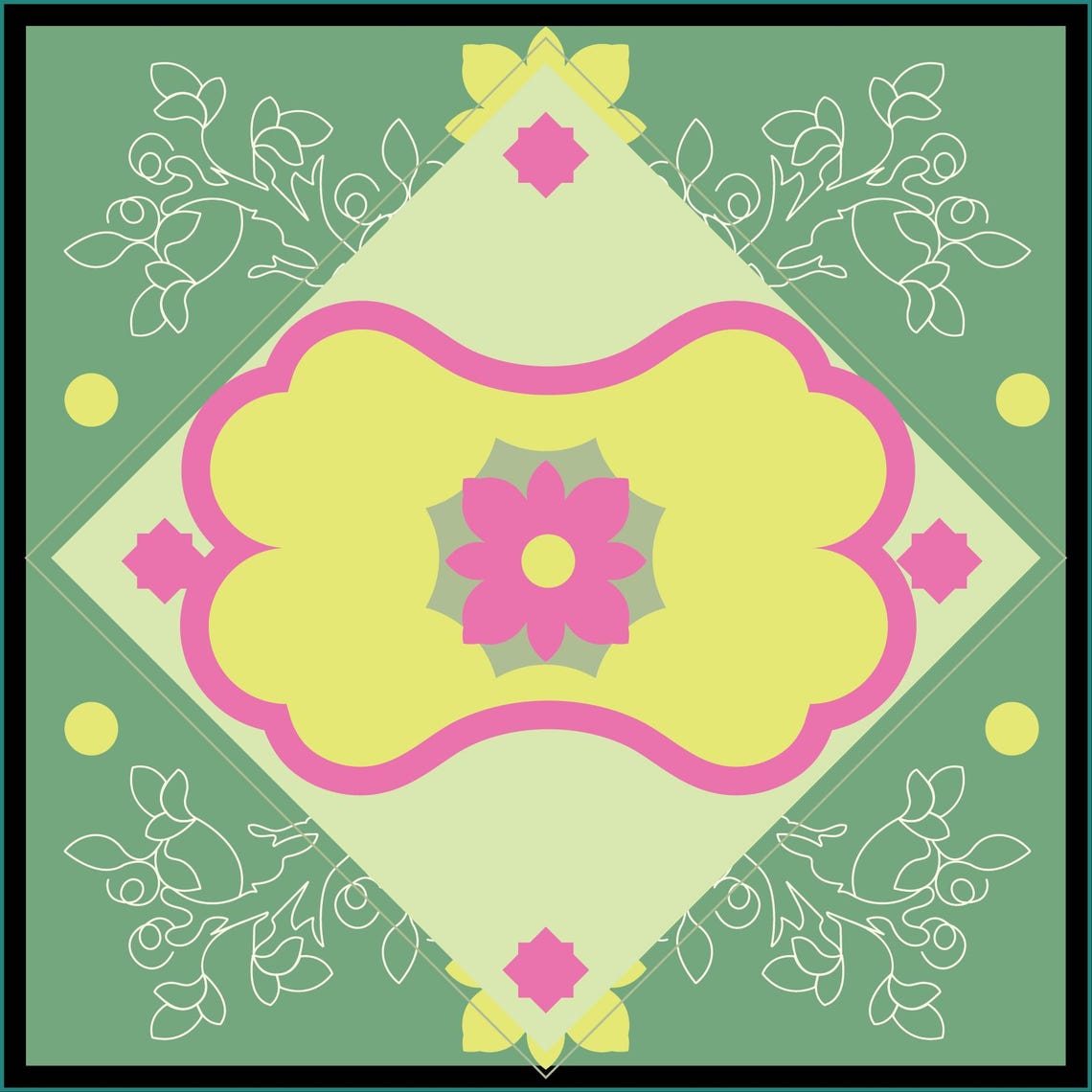 Set of the Peranakan Motif - Etsy