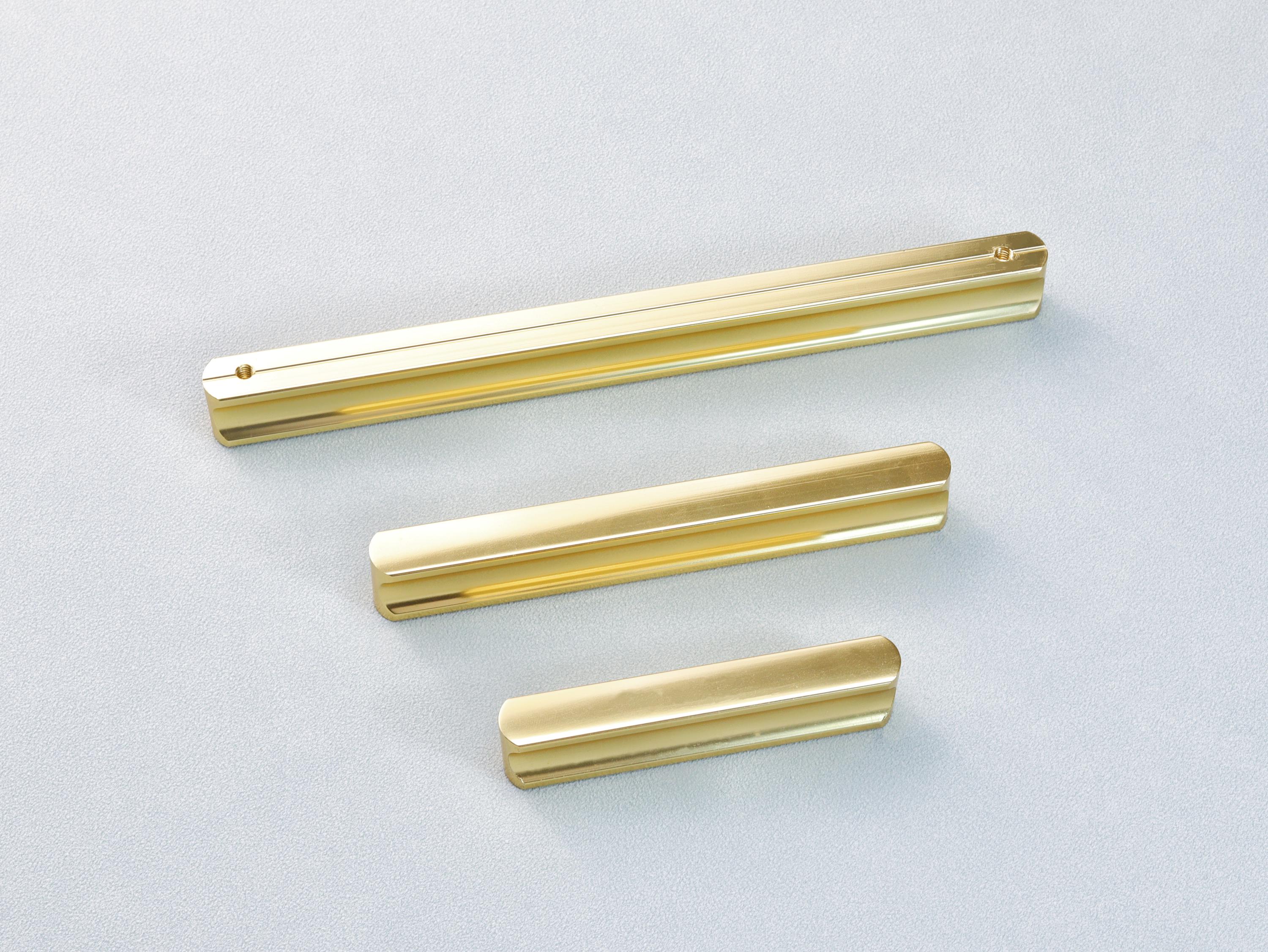 Solid H-type Long Handles Dresser Drawer Handles Gold Kitchen Cabinet ...
