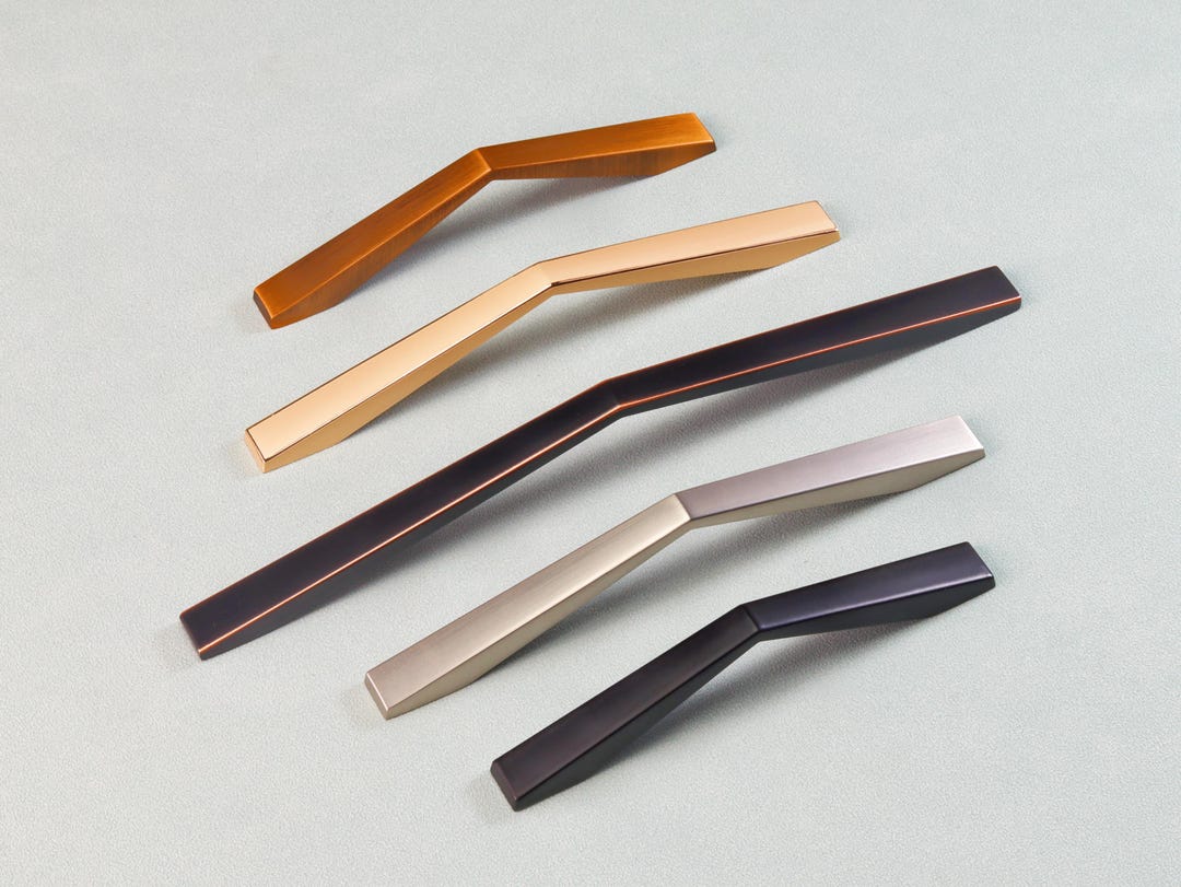 Simple Unique Handles Gold Dresser Drawer Handle Black Kitchen Cabinet ...