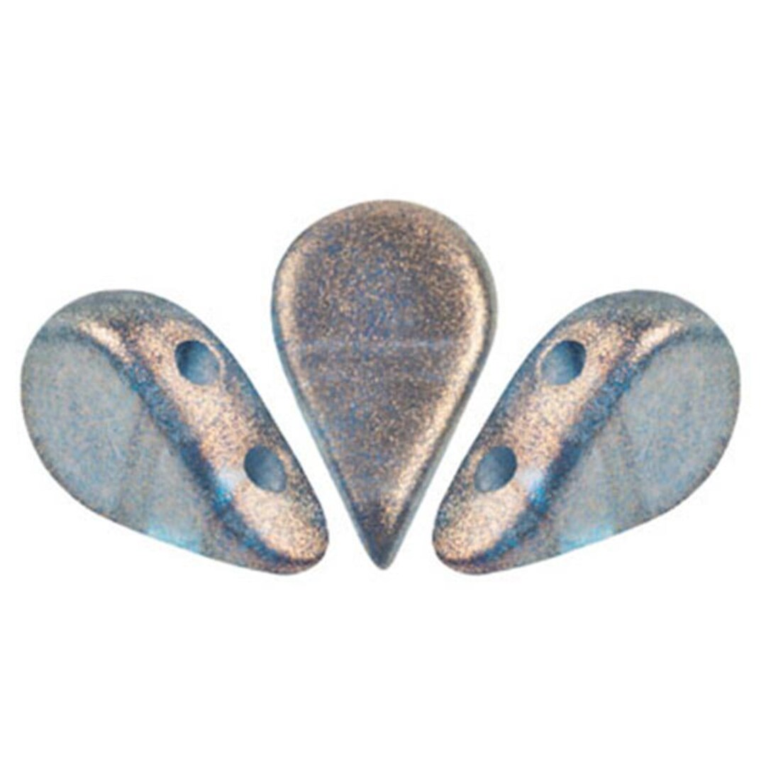 Halo Sky Blue, Amos Par Puca, 10-15 Beads/5g, 5x8mm, 2 Hole, (cb)(am31 ...