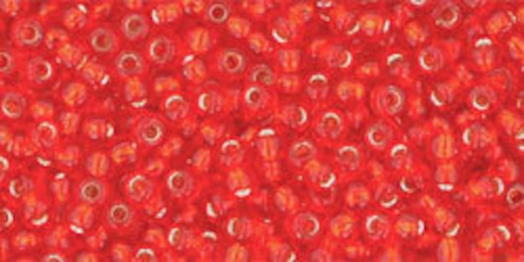 11/0 25, Silver-lined Light Siam Ruby, Toho Seed Bead, Red, TR-11-25 - Etsy