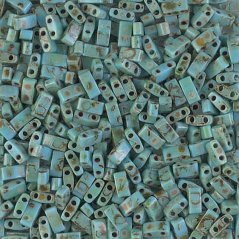 HTL-4514, Op TURQUOISE Blue PICASSO, 5-25 Grams, Miyuki, Half Tila ...