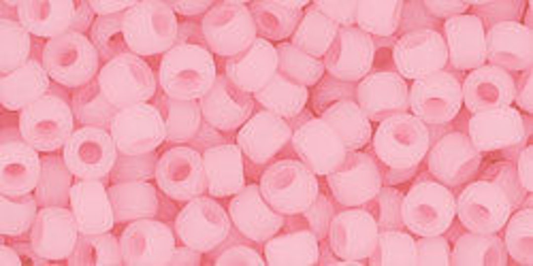 11/0, 8/0, #145F, Ceylon Frosted INNOCENT PINK, Toho Seed Bead, Pink ...