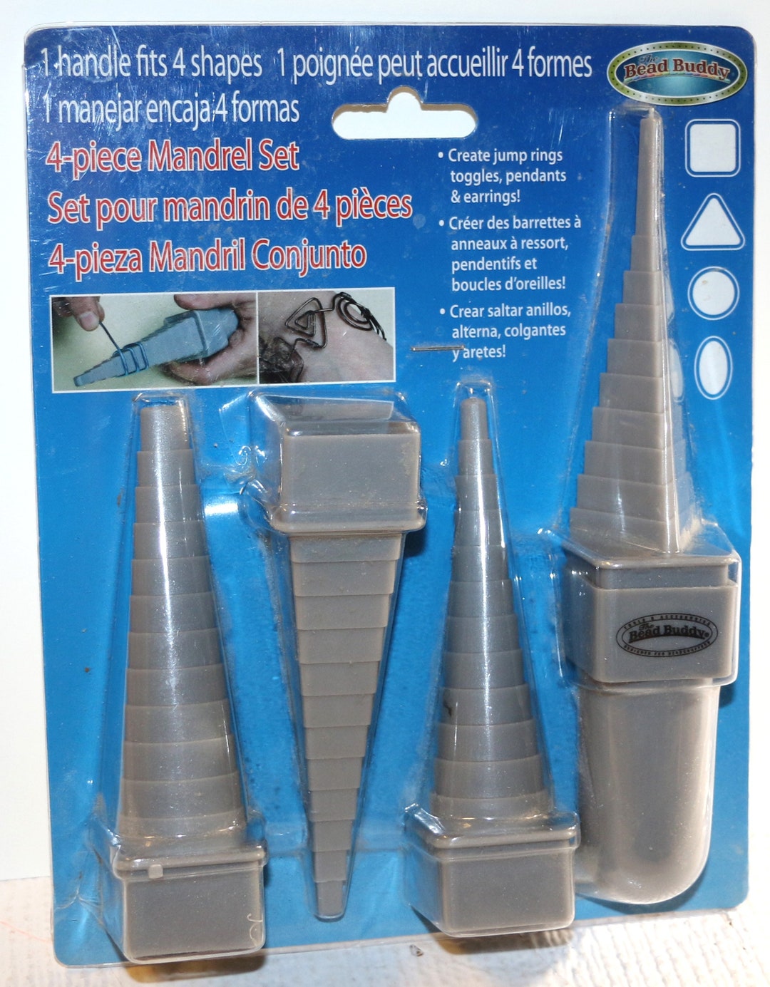 Bead Buddy, 4 Piece Mandrel Set, Jump Rings, Toggles, Pendants and ...