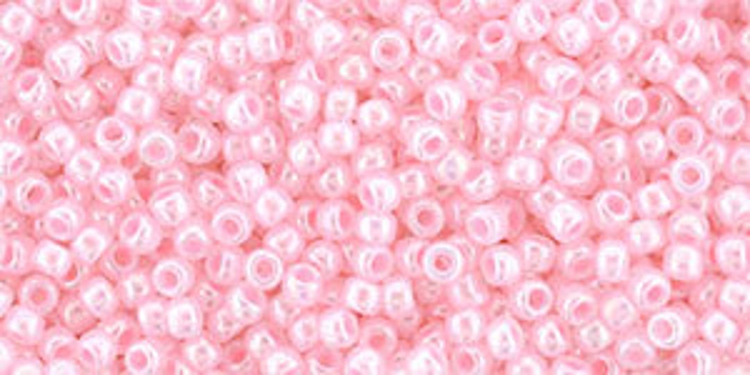 11/0, 8/0, 6/0, #145, Ceylon INNOCENT PINK, Toho Seed Bead, Pink, Light ...