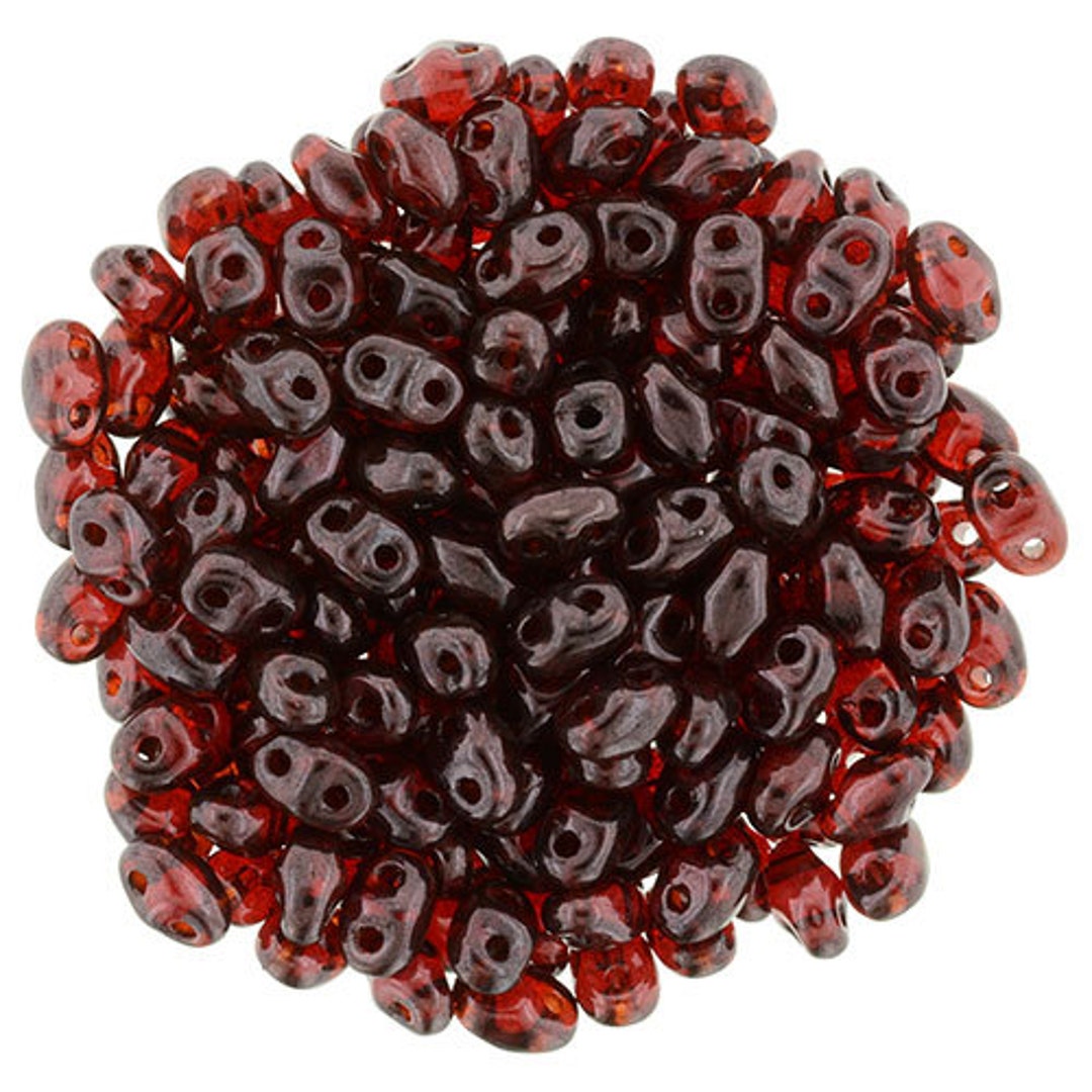 E9008, Miniduo, SIAM RUBY, Vega, 10-20 Grams,, 2x4mm, 2 Hole, Red, Siam ...