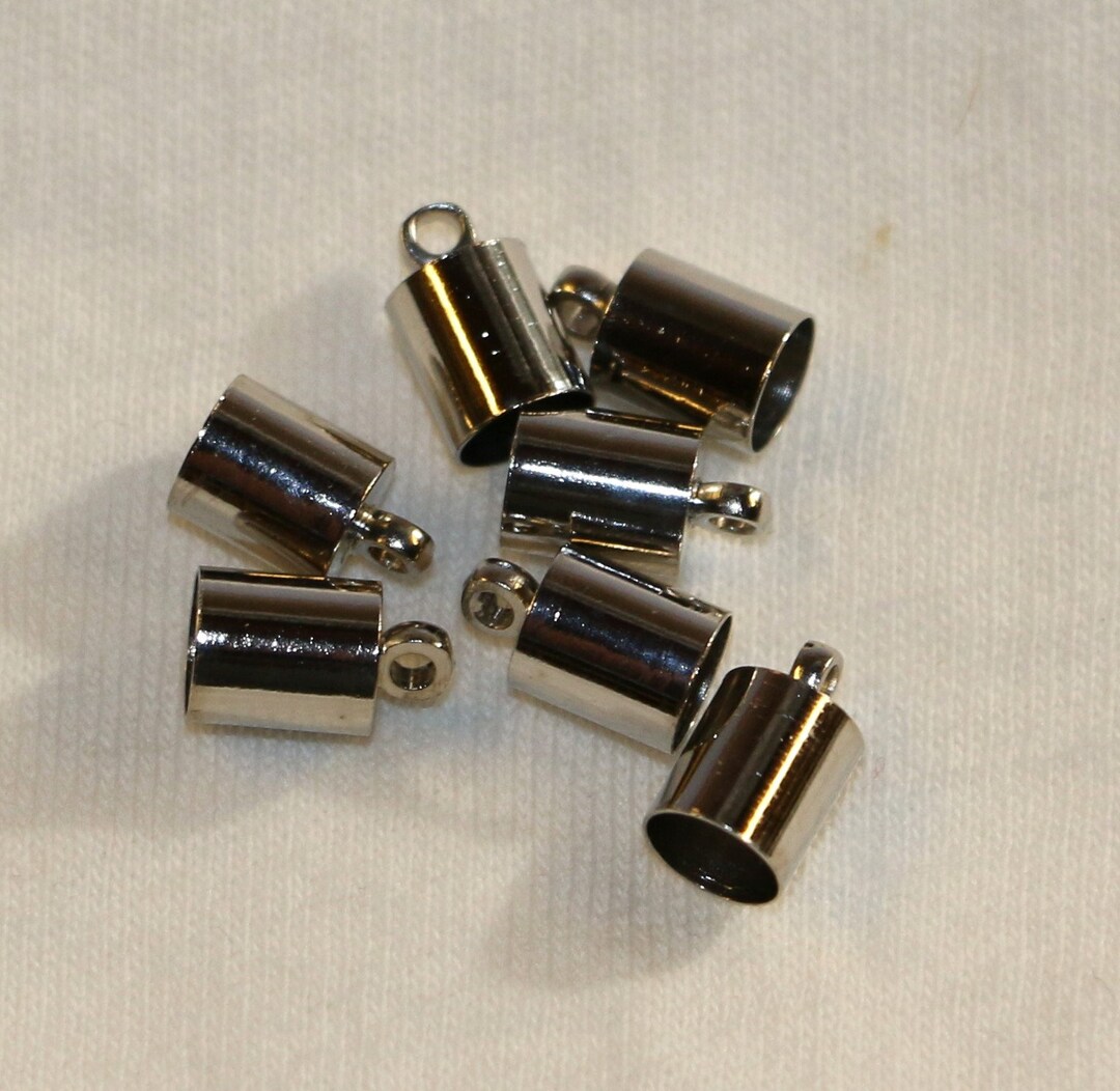 Barrel Ends, End Caps, Platinum, 6x10mm, 10x6mm, 2-6 Pcs, Nickel Free ...