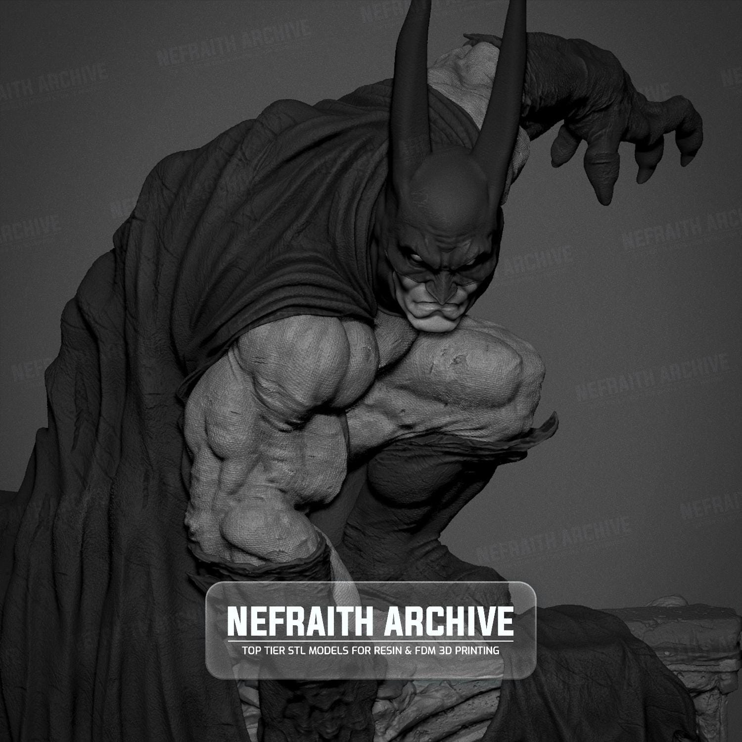 Gothic Bat Demon STL 3D Print Model | Monster Hunter Statue | Vampire ...