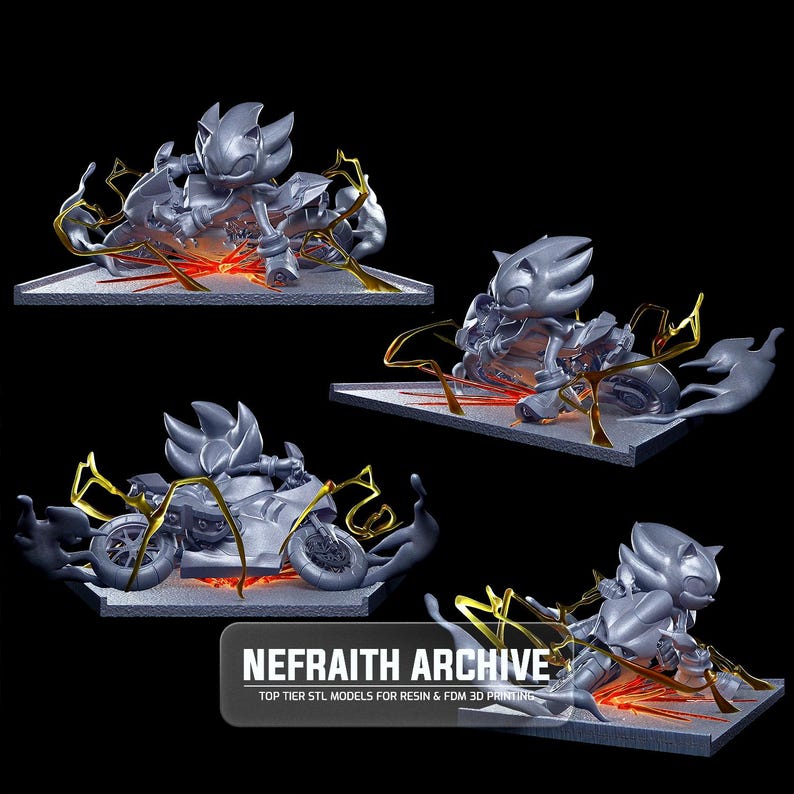 Speed Demon STL 3D Print File | Stylized Hedgehog Runner Model ...