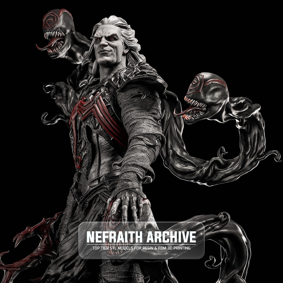 Dark Symbiote Overlord STL 3D Print File | Gothic Alien Parasite Armor ...