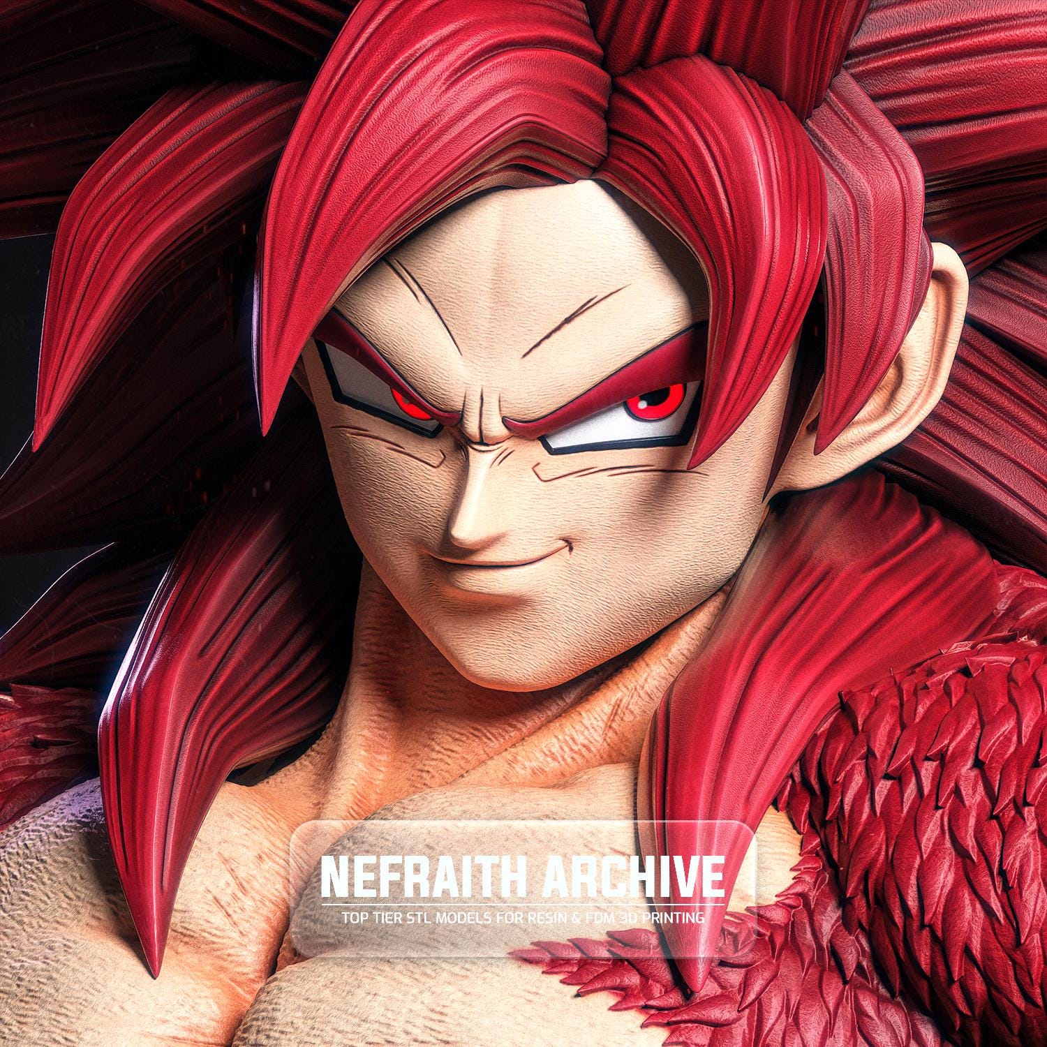 Goku SSJ4 Fanart 3D STL Print File | Super Saiyan 4 Statue | DBZ GT Stl ...