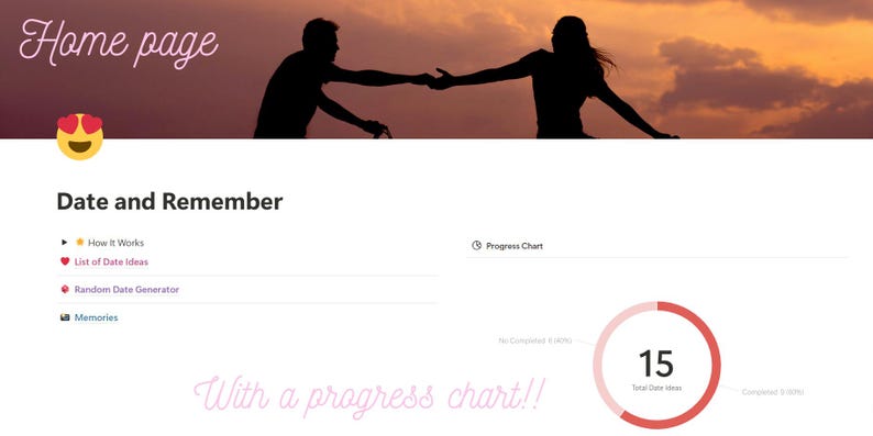 Couples Journal and Date Night Planner | Date Generator| Date Ideas ...
