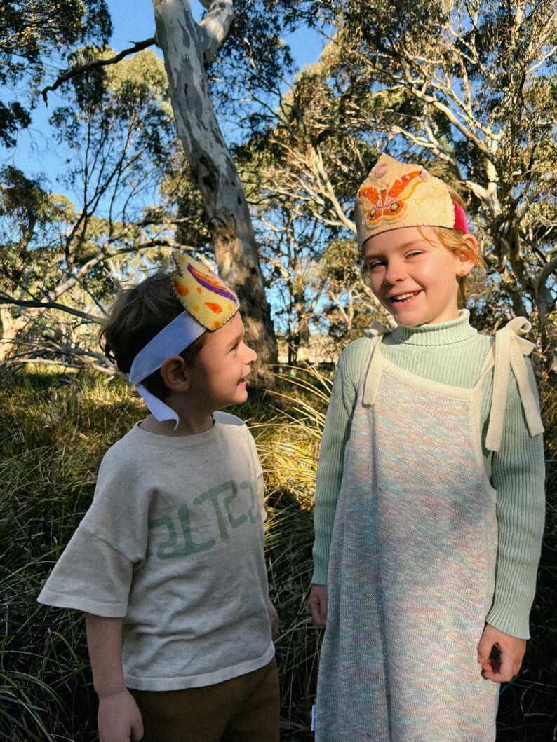 Emperor Gum Moth Felt Crown, Waldorf Inspired, Australian Moth, Felt ...
