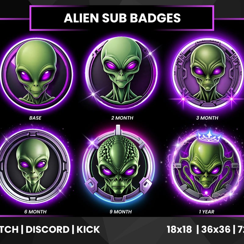 Alien Panels Twitch - Etsy