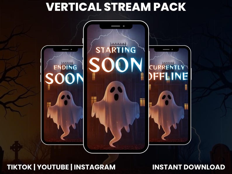 Vertical Ghost Stream Pack | Haunted House Tiktok, Youtube, Instagram ...