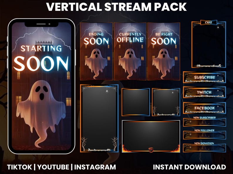 Vertical Ghost Stream Pack | Haunted House Tiktok, Youtube, Instagram ...