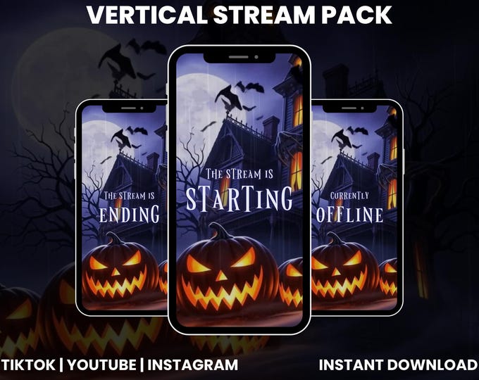 Gothic & Spooky Streaming Package for TWITCH - YOUTUBE - Halloween ...