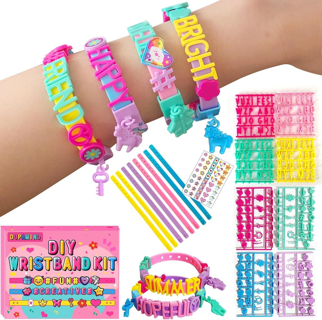 DIY Bracelet Making Kit for Girls – Arts & Crafts Beads, Charms and ...
