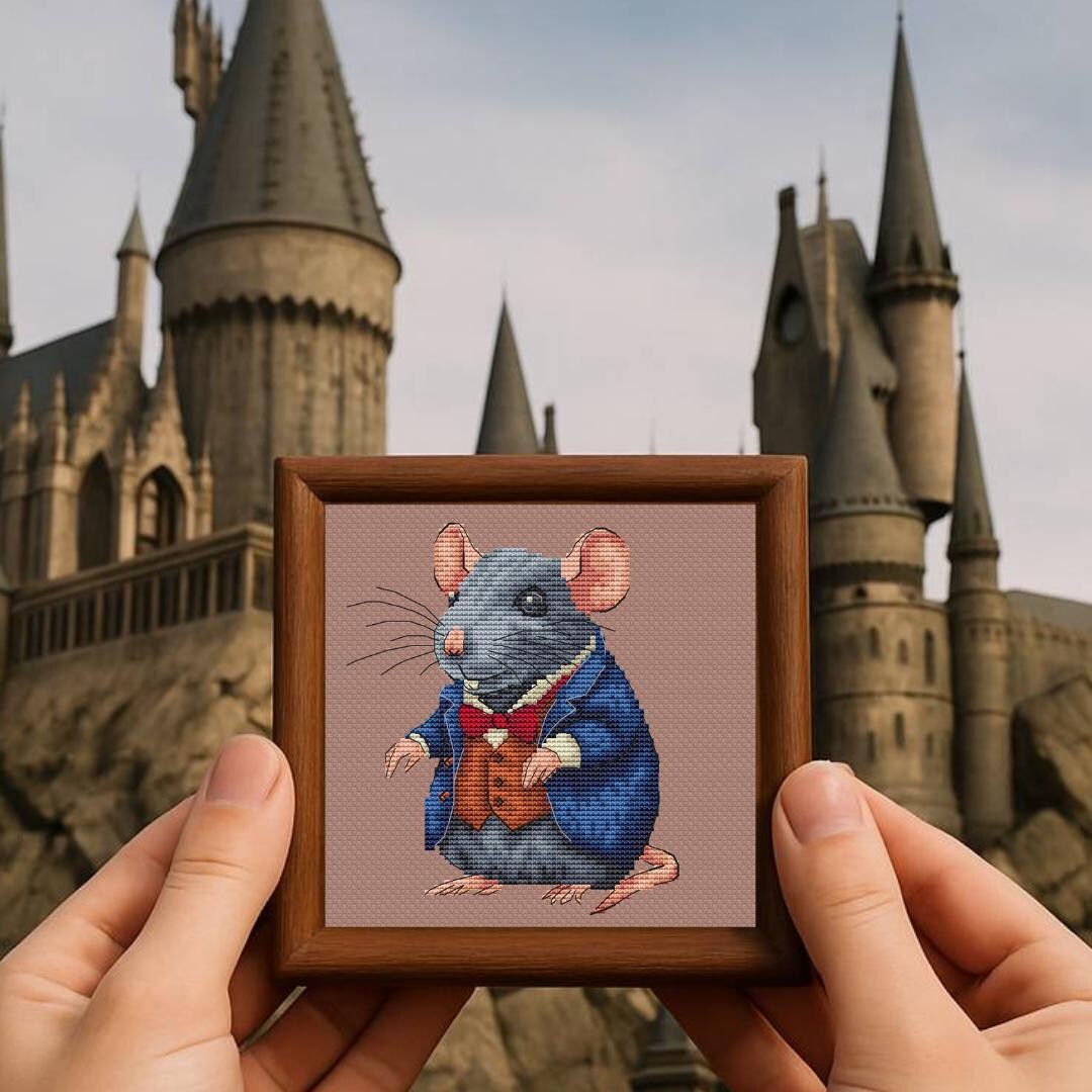 Peter Petigrew Rat Embroidery Pattern - Harry Potter Inspired Hogwarts ...