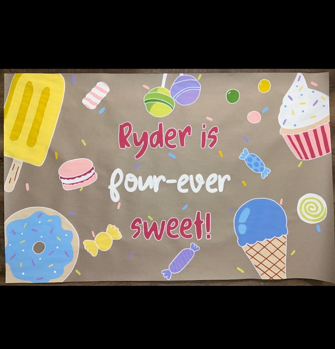 Custom Hand Painted Party Banner – Personalized Birthday & Event Decor ...
