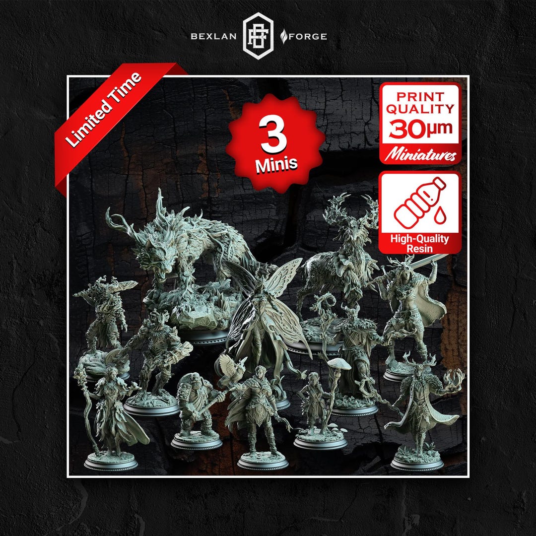 Fey Court Mini Bundle – Pick Any 3 | 32mm Resin Minis | Unpainted Dnd ...