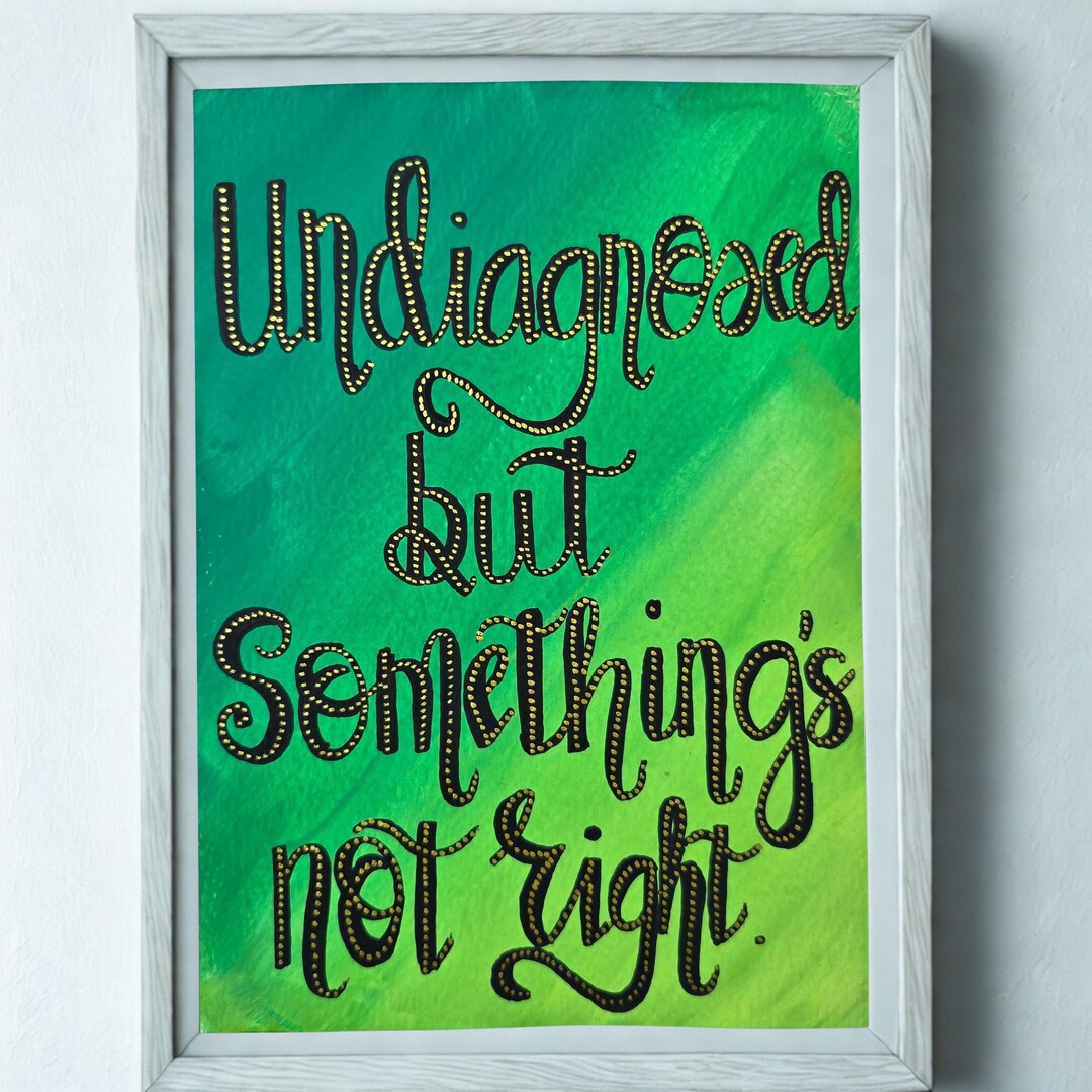 A5 Sized Hand Written Calligraphy Artwork on Watercolour Paper With a ...