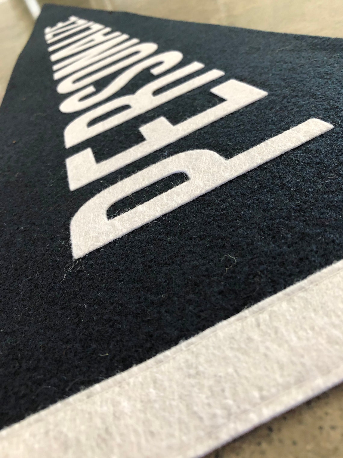 Custom Pennant. Personalized Felt Pennant. Vintage Look. | Etsy