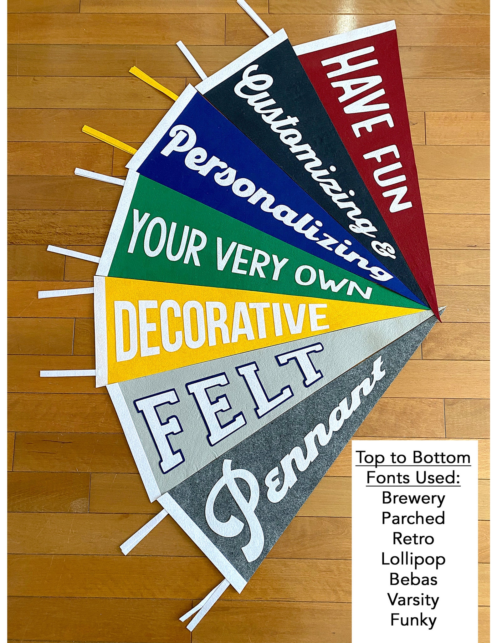 Custom Pennant. Personalized Felt Pennant. Vintage Look. - Etsy Custom Pennant. Personalized Felt Pennant. Vintage Look. - Etsy
