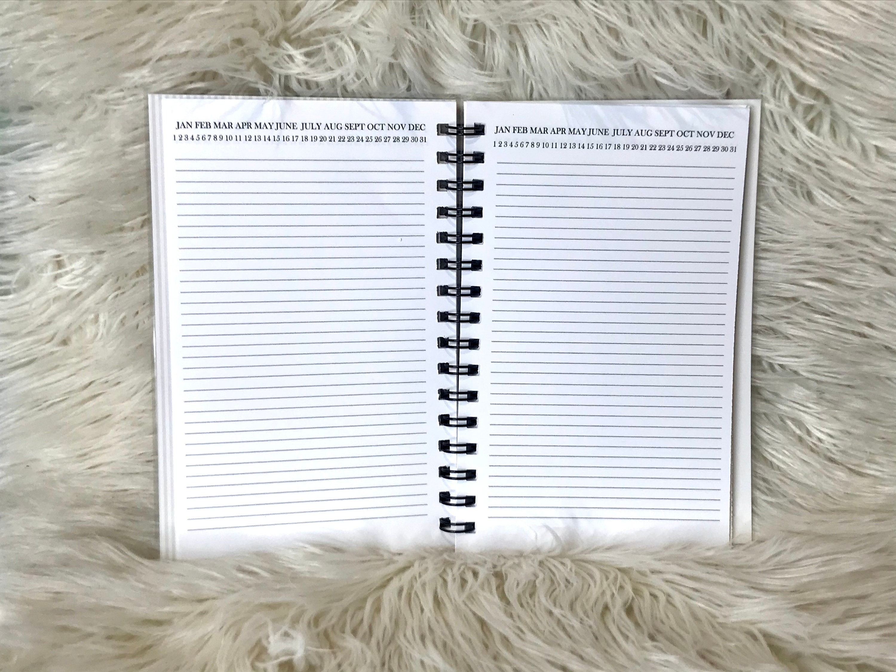 Gray Check Circle the Date Journal Notebook 5.5 x 8.5 inches | Etsy