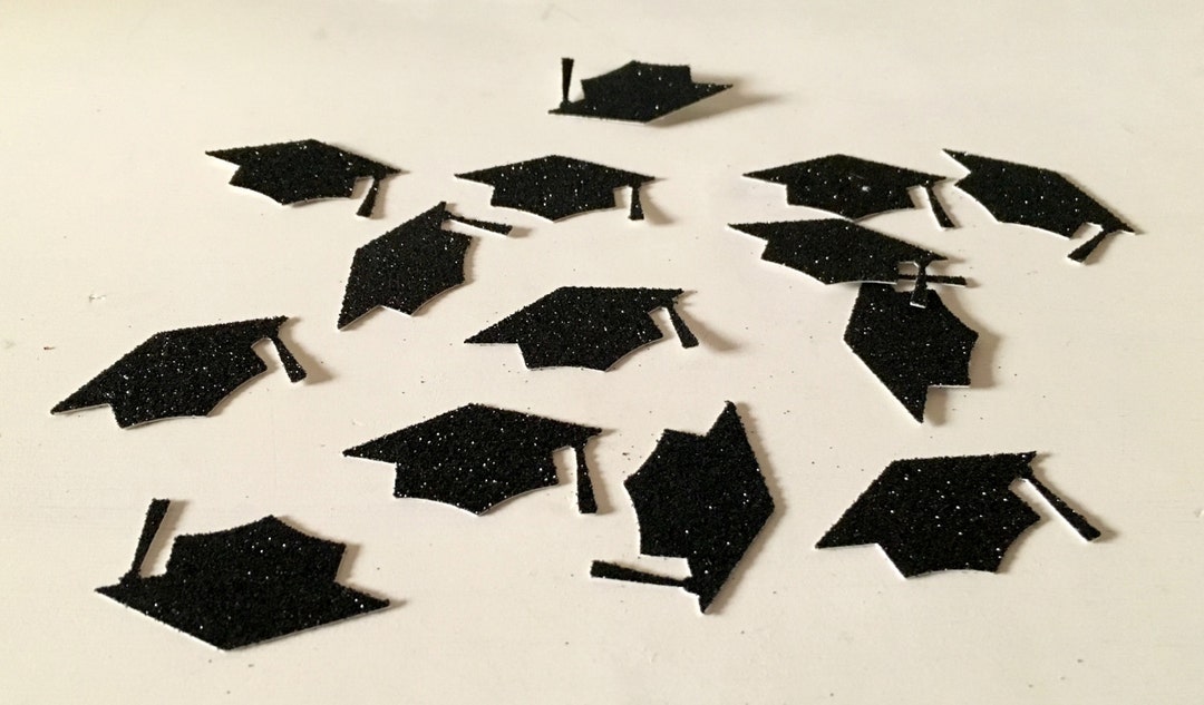 Confetti, 100 Ct Glitter Graduation Cap Confetti Party Decor Table ...