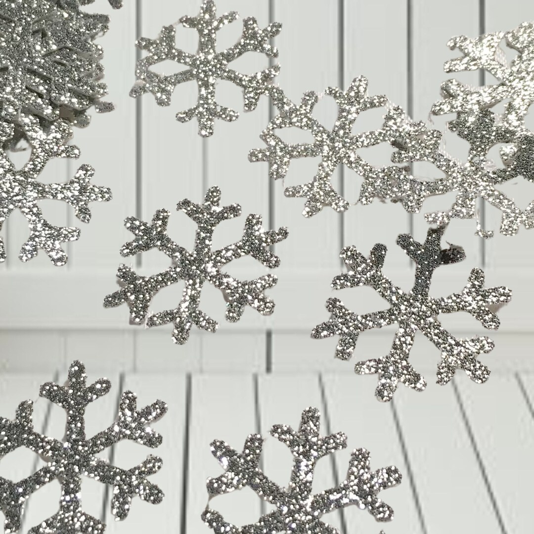 Confetti, 100 Ct Glitter Snowflake Shaped Confetti Party Decor Table ...