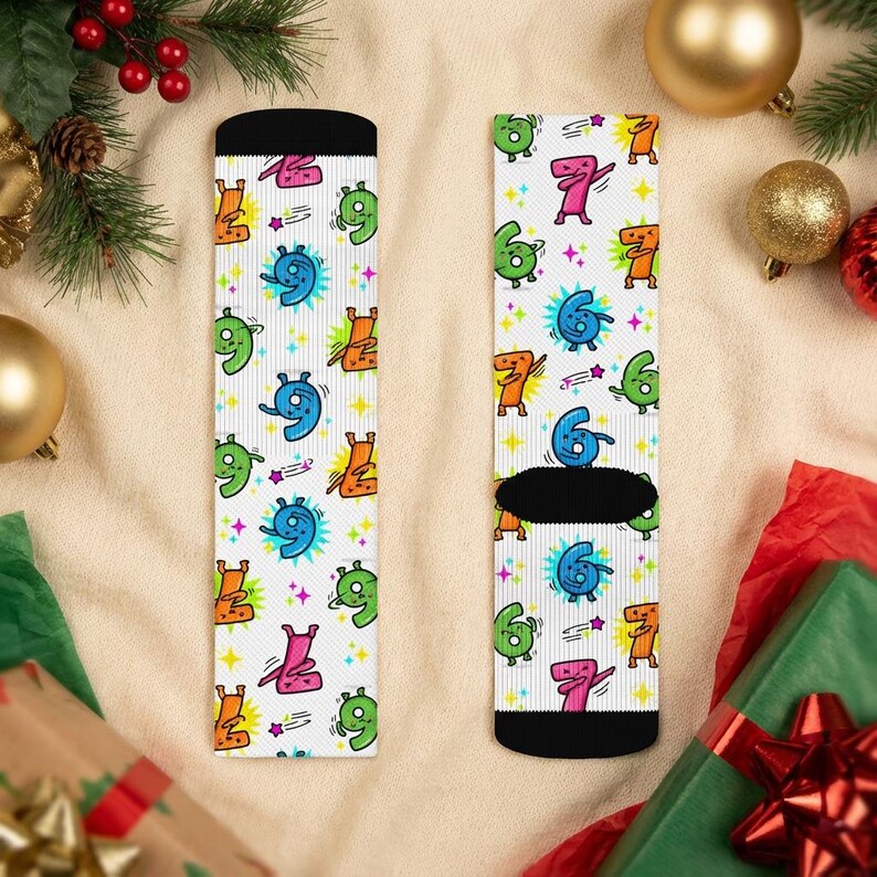 6 7 Socks | Gen Z Fashion Six Seven Socks | Viral Trend Birthday Socks ...